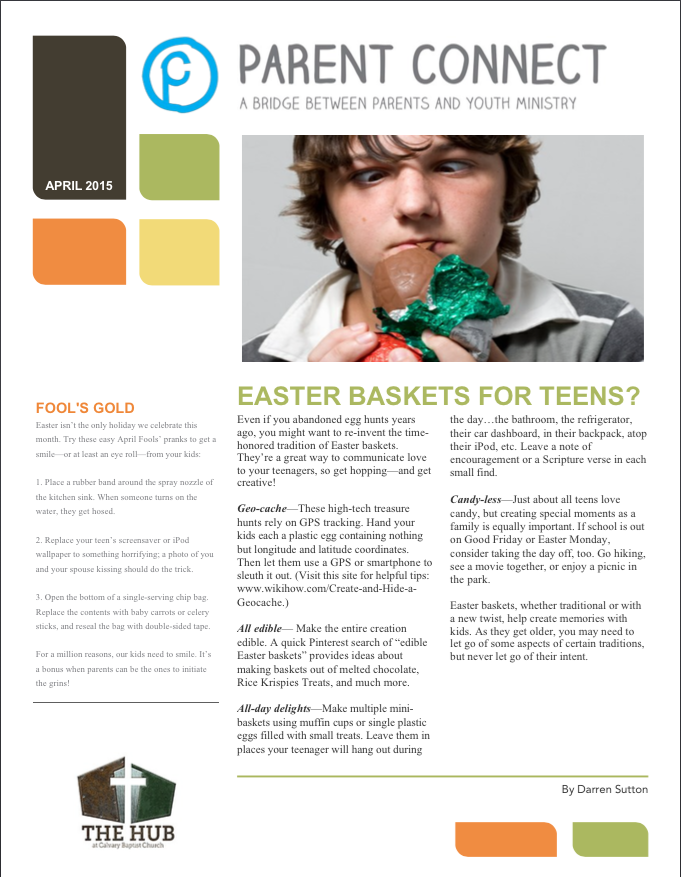 April Parent Connect | Calvary Baptist Church
