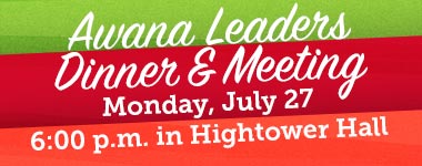 Awana Leaders Dinner & Meeting | Calvary Baptist Church