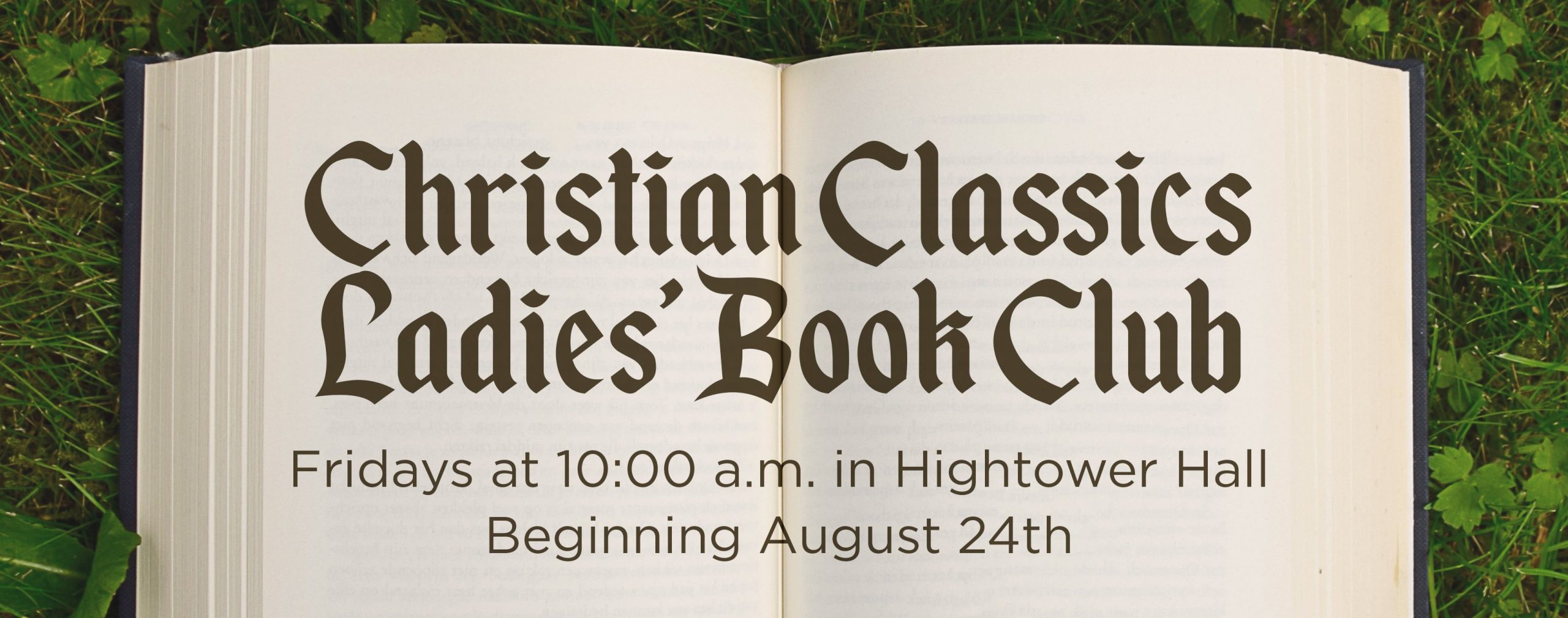 Christian Classics Ladies' Book Club | Calvary Baptist Church