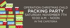Operation Christmas Child Packing Party | Calvary Baptist Church